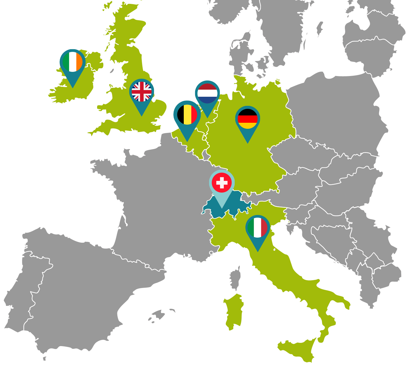 Packimpex Locations in Europe